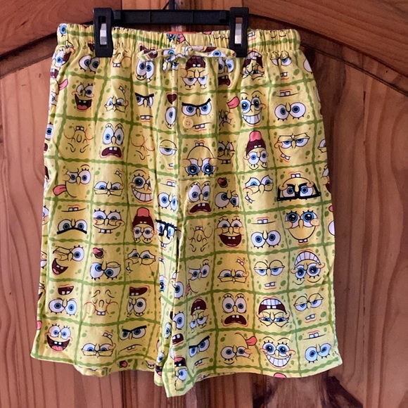 Nickelodeon | Shorts | Men Spongebob Squarepants Yellow Pajama Sleep ...
